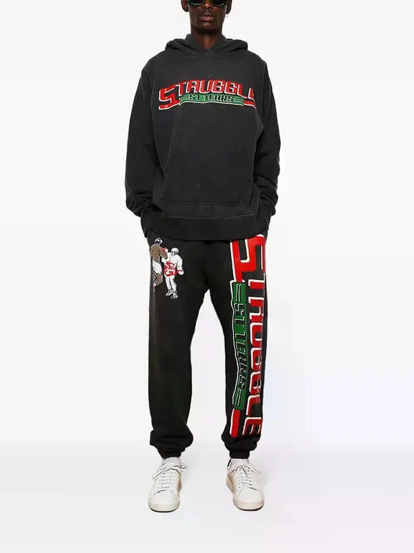 SAINT MXXXXXX Logo-print Cotton Track Pants