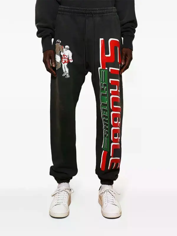 SAINT MXXXXXX Logo-print Cotton Track Pants