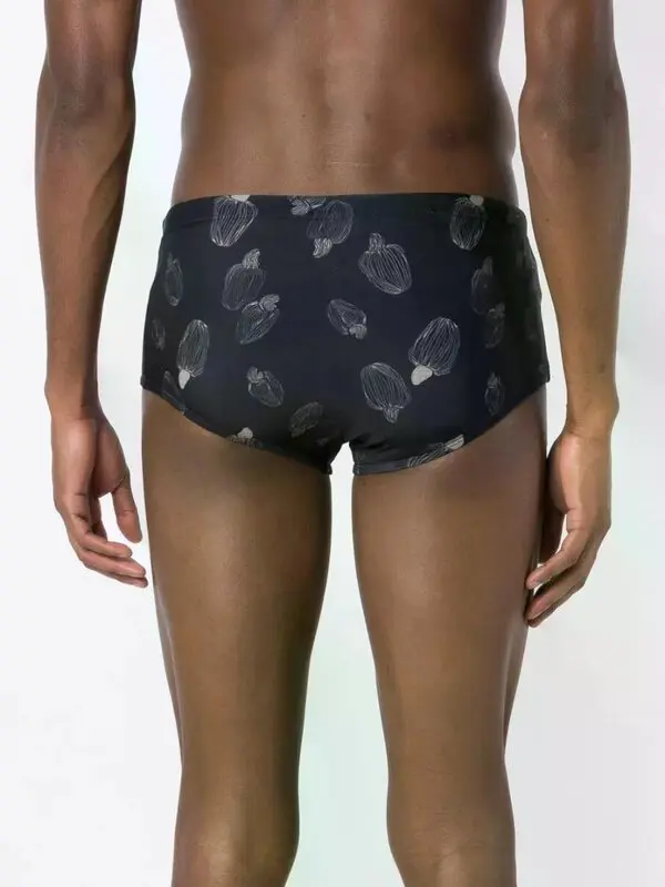 AMIR SLAMA Graphic-print Swim Trunks