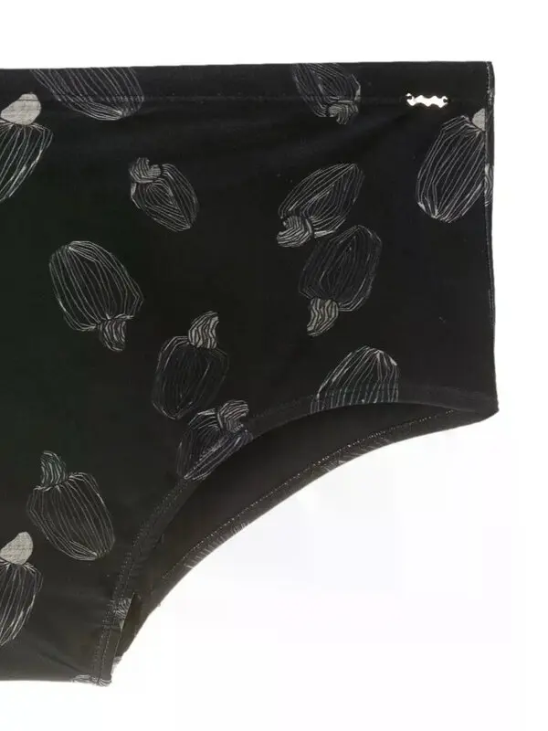 AMIR SLAMA Graphic-print Swim Trunks