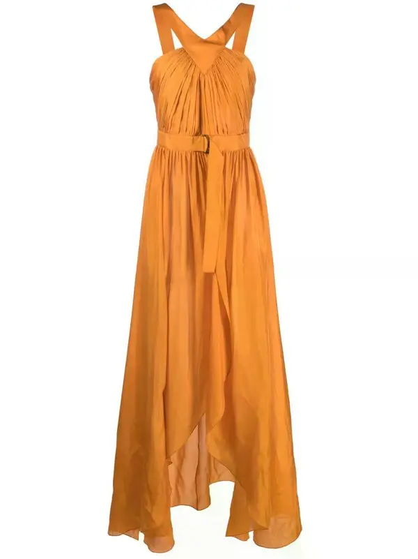 Alberta Ferretti Draped Silk Gown
