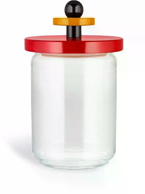 ALESSI 100 Values Collection Glass Jar - White