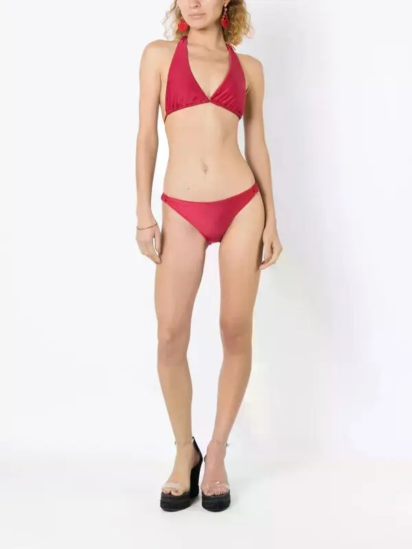 AMIR SLAMA Halterneck Bikini Set - Red