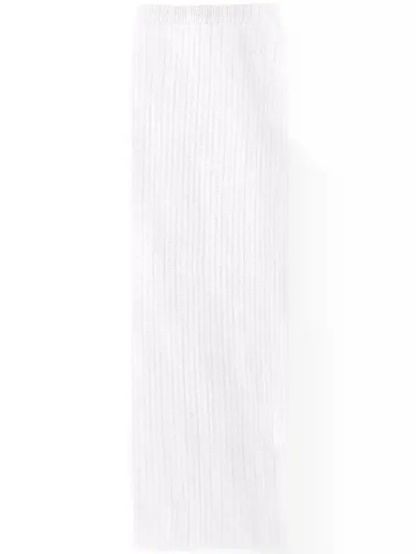 FERRAGAMO Side-slit Knit Skirt - White