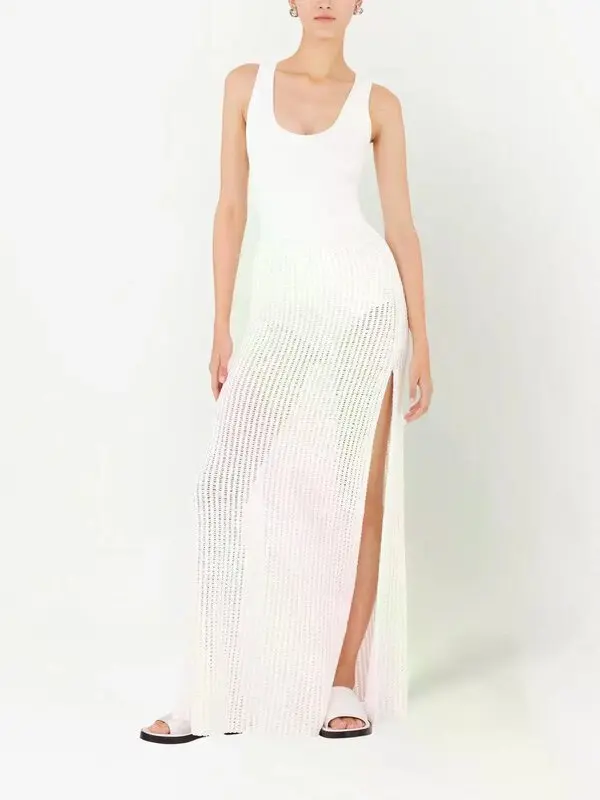 FERRAGAMO Side-slit Knit Skirt