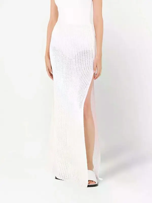 FERRAGAMO Side-slit Knit Skirt