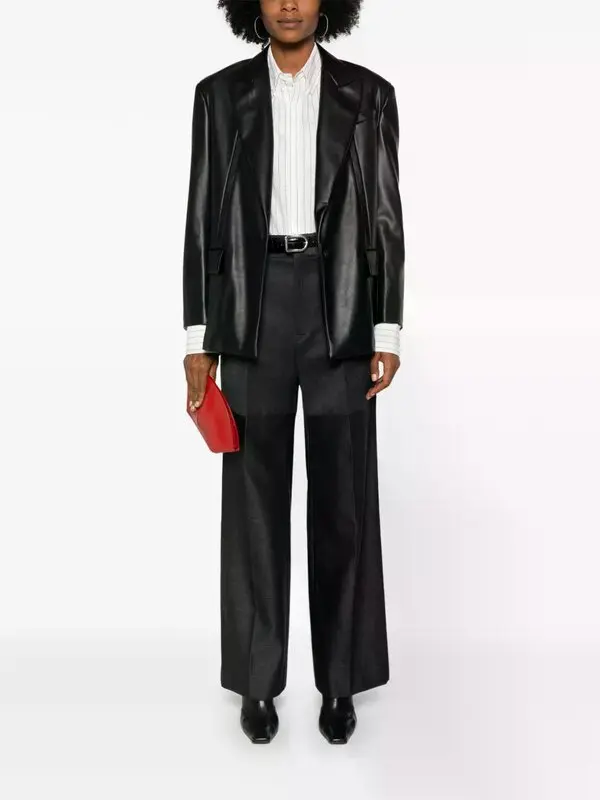 Victoria Beckham Paneled Wool Trousers
