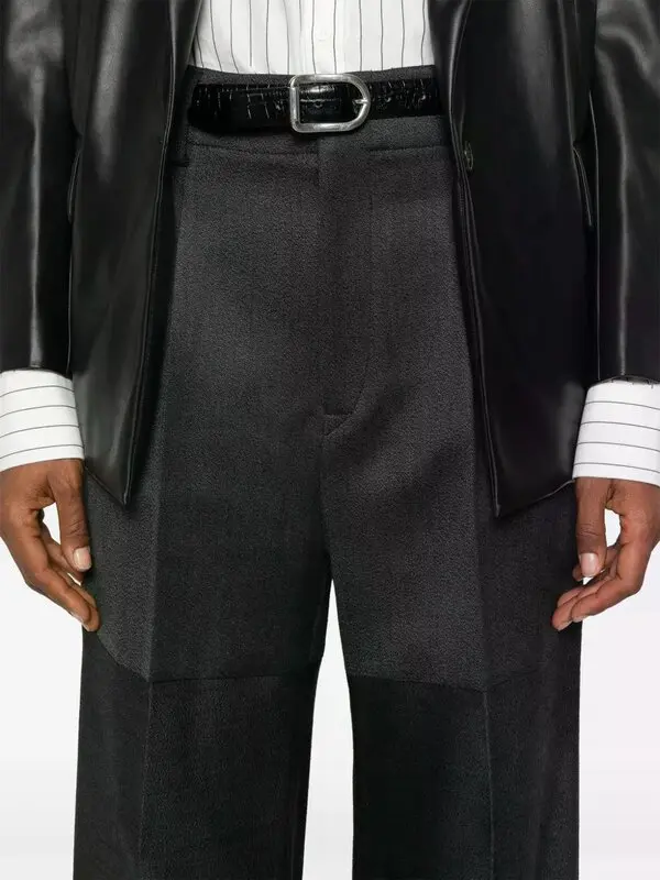 Victoria Beckham Paneled Wool Trousers