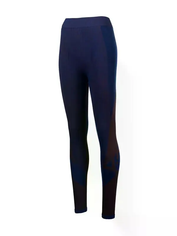 Y3 Seamless Colorblock-knit Tights