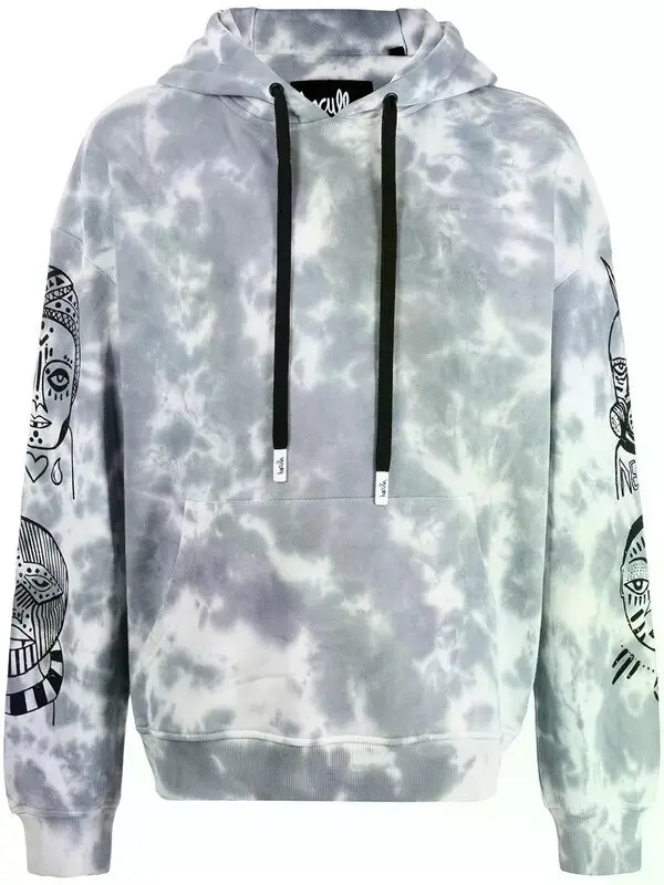 HACULLA. Tie-dye Hoodie - Blue