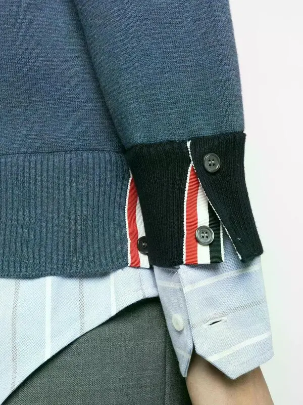 Thom Browne Milano Stitch V-neck Cardigan