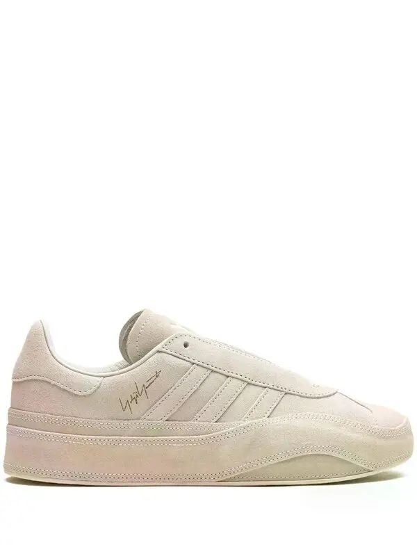 Y3 Gazelle Lace-up Suede Sneakers - White