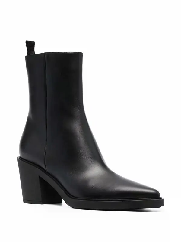 GIANVITO ROSSI Dylan Leather Ankle Boots
