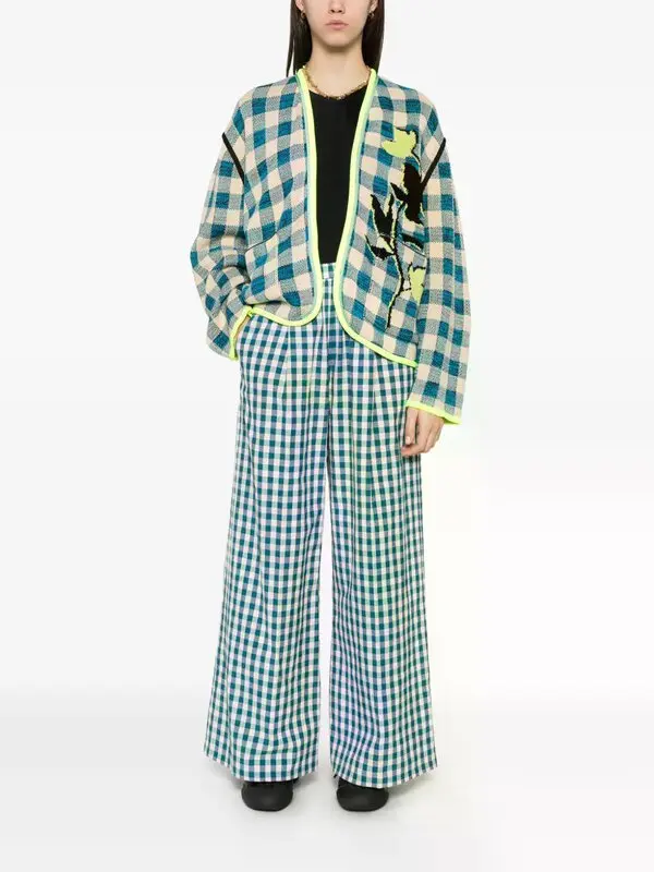 FORTE_FORTE Checked Cardigan