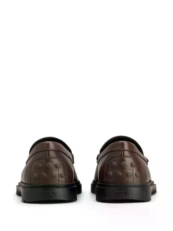 TOD'S Logo-debossed Leather Loafers