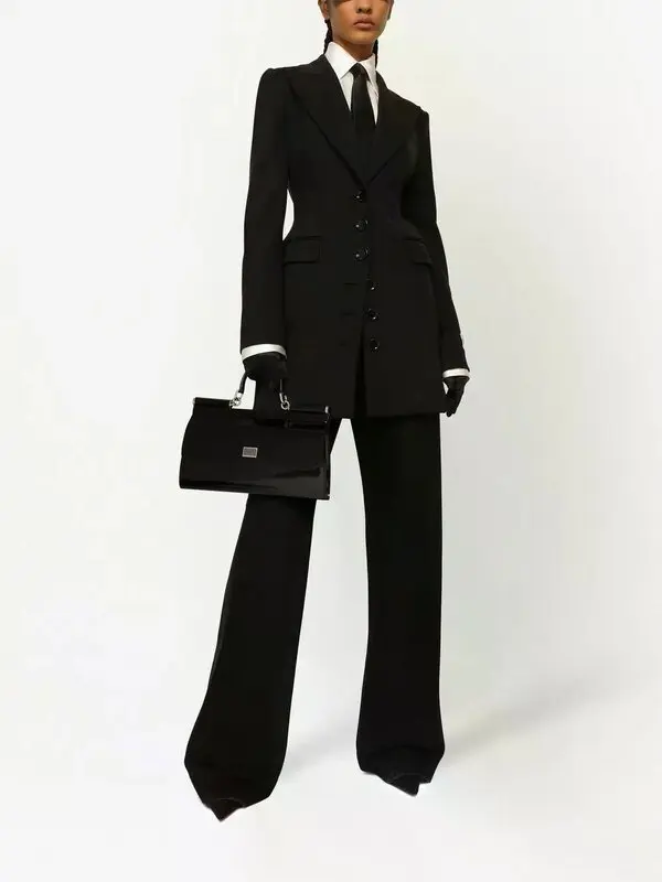Dolce & Gabbana Kim Sicily Leather Tote Bag - Black