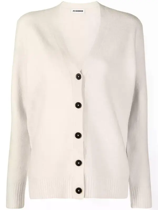 JIL SANDER V-neck Wool Cardigan