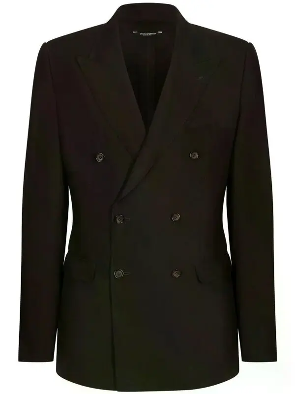 Dolce & Gabbana Double-breasted Linen Blazer