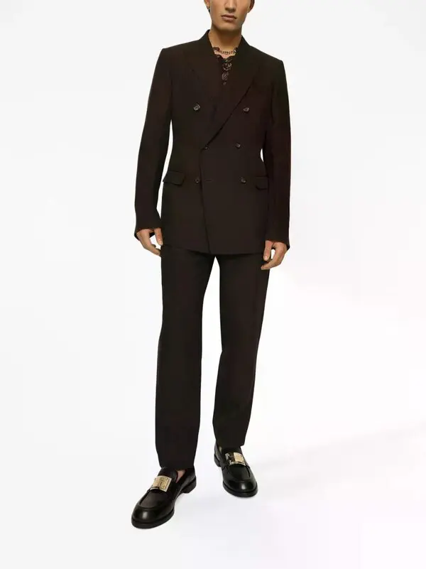 Dolce & Gabbana Double-breasted Linen Blazer