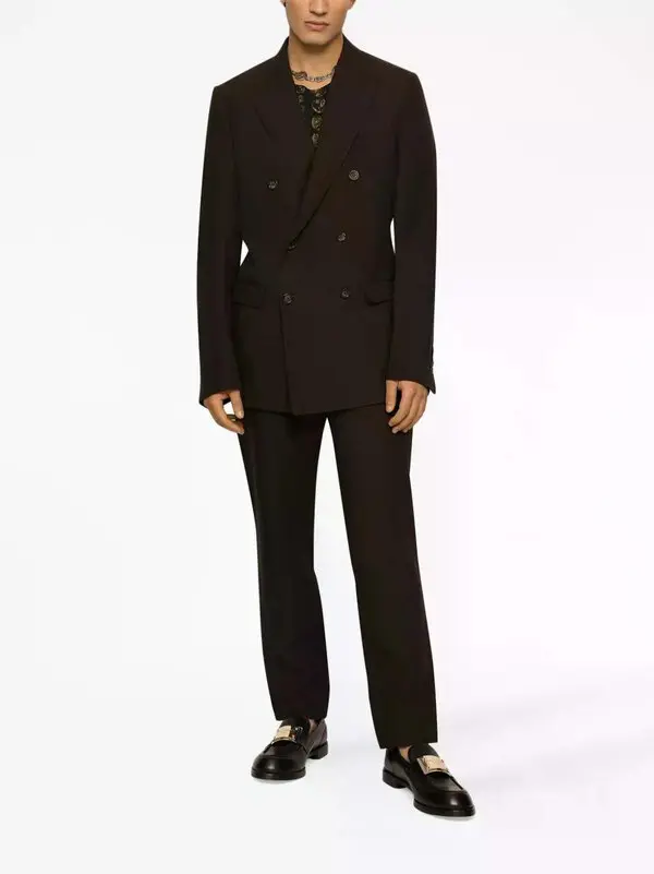Dolce & Gabbana Double-breasted Linen Blazer