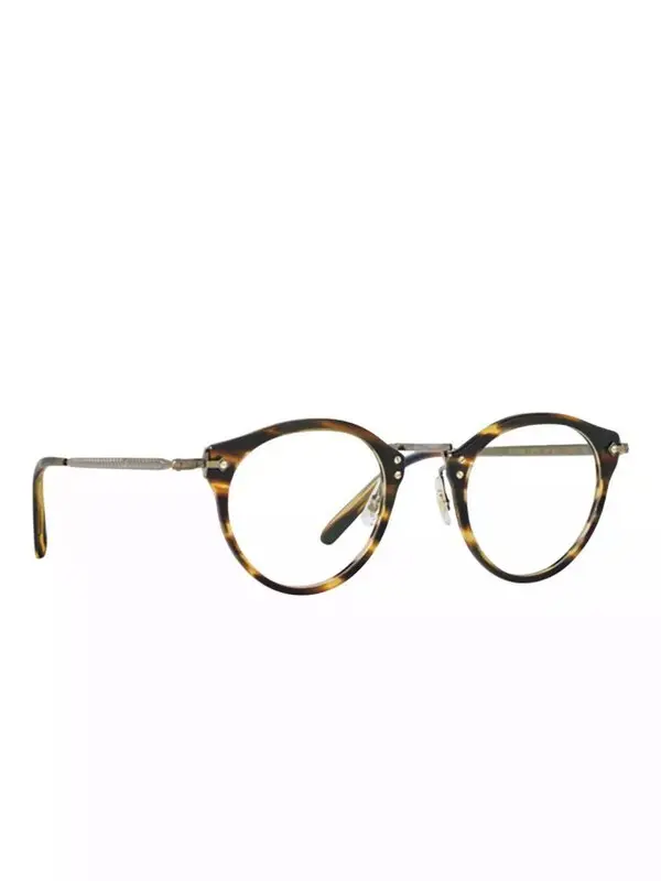 Oliver Spencer Round Frame Glasses - Brown
