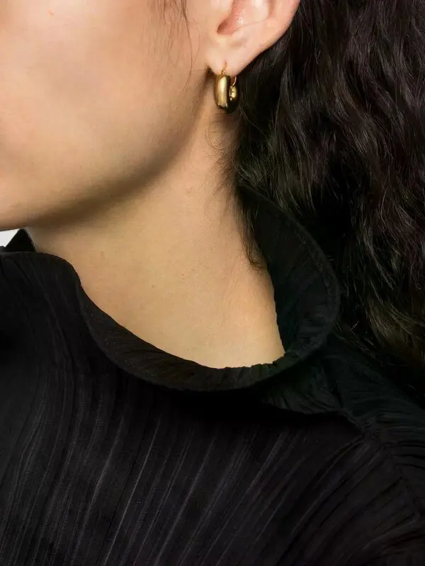 JIL SANDER Sculptural Hoop Earrings