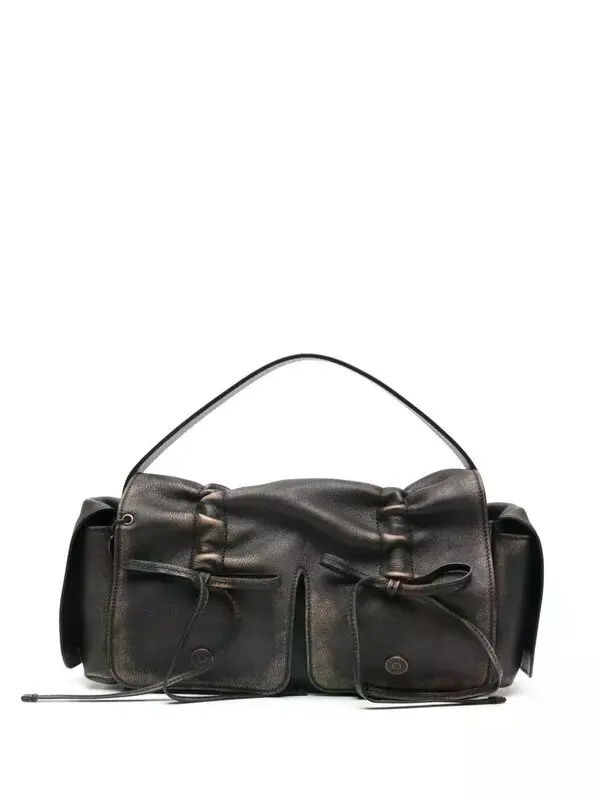 Acne Studios Multipocket Leather Tote - Brown