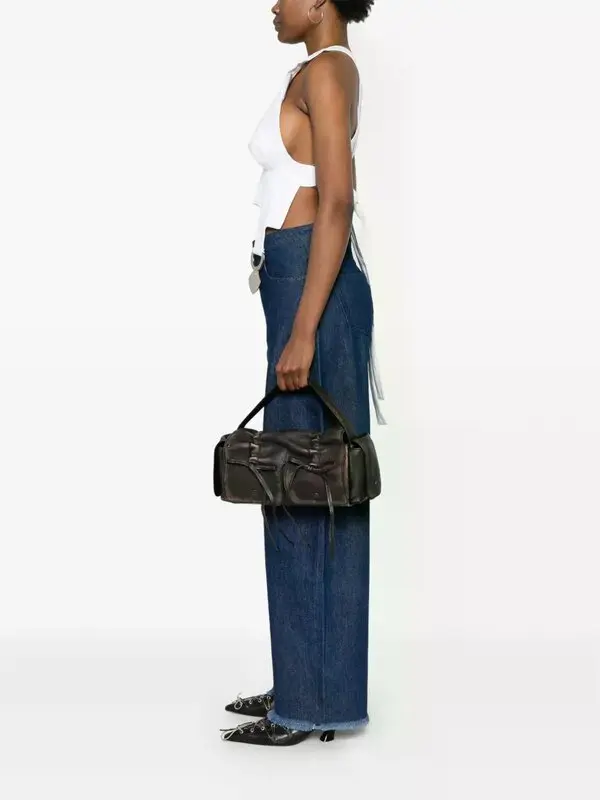 Acne Studios Multipocket Leather Tote - Brown