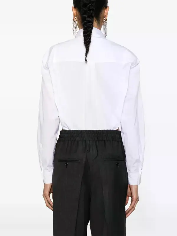 Isabel Marant Étoile Fleora Cropped Poplin Shirt