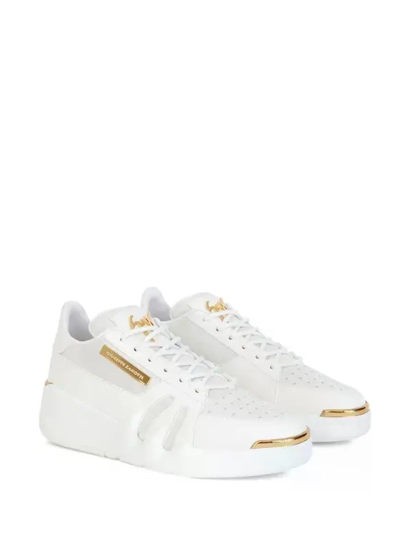 GIUSEPPE ZANOTTI Talon Leather Sneakers - White