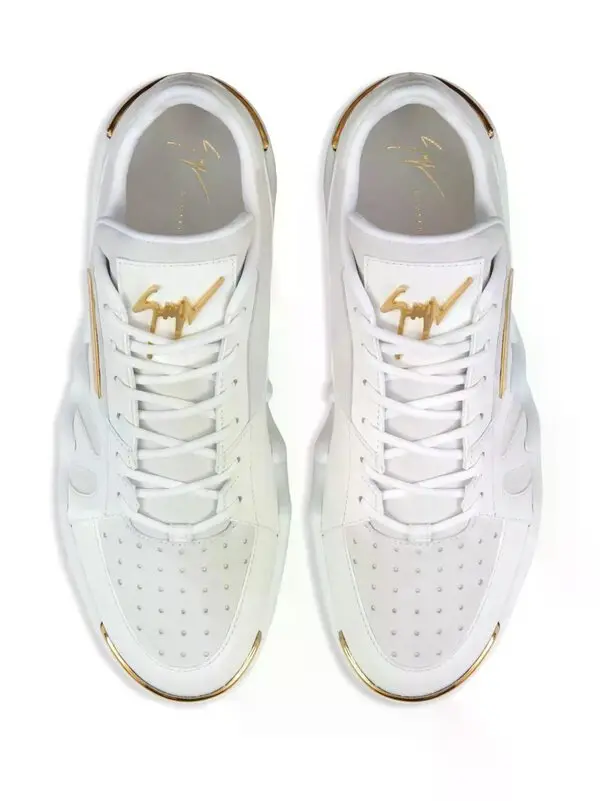 GIUSEPPE ZANOTTI Talon Leather Sneakers - White