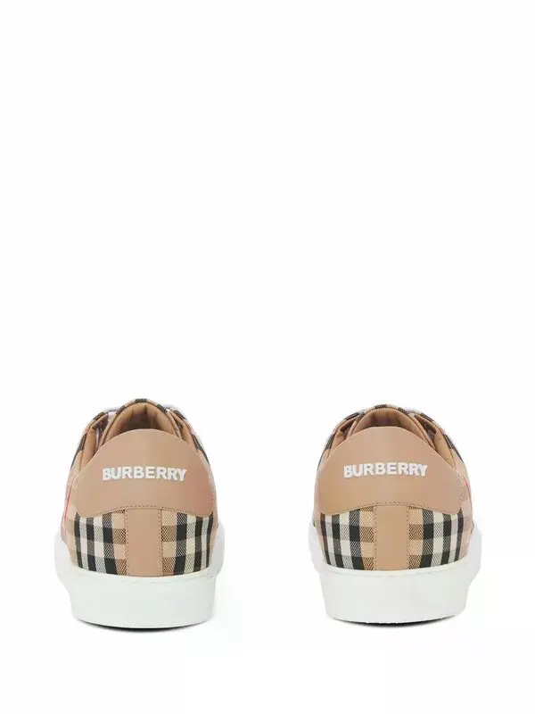 Burberry Check Lace-up Sneakers