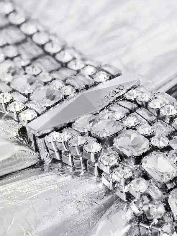 JIMMY CHOO Metallic Leather Clutch