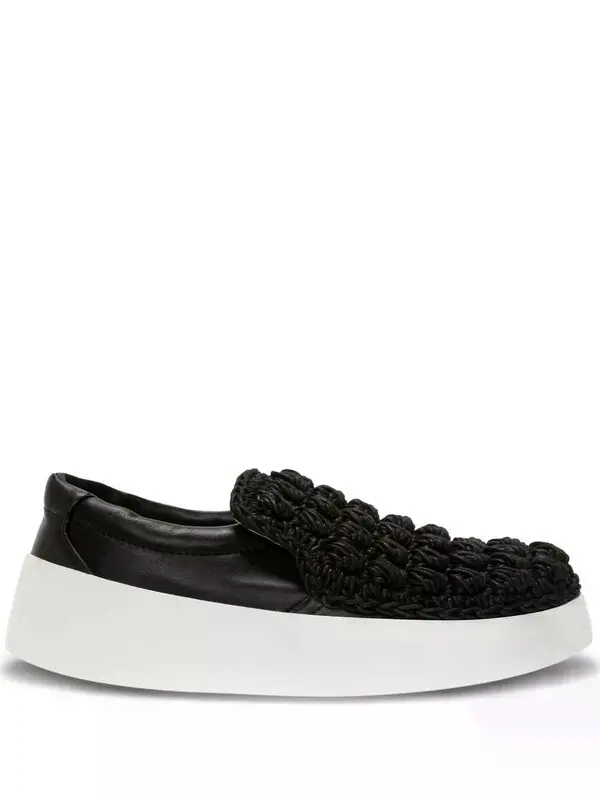 JW Anderson Popcorn Leather Loafers - Black