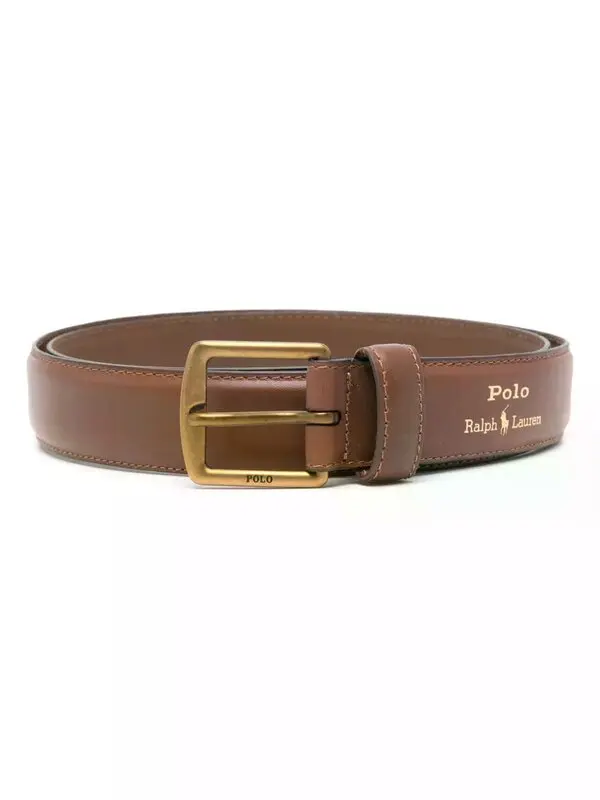 Polo Ralph Lauren Logo-stamp Leather Belt - Brown