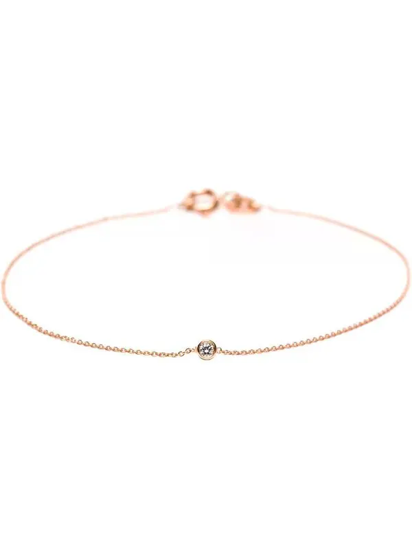 WOUTERS & HENDRIX 18ct Rose Gold Bracelet With White Diamond - Metallic