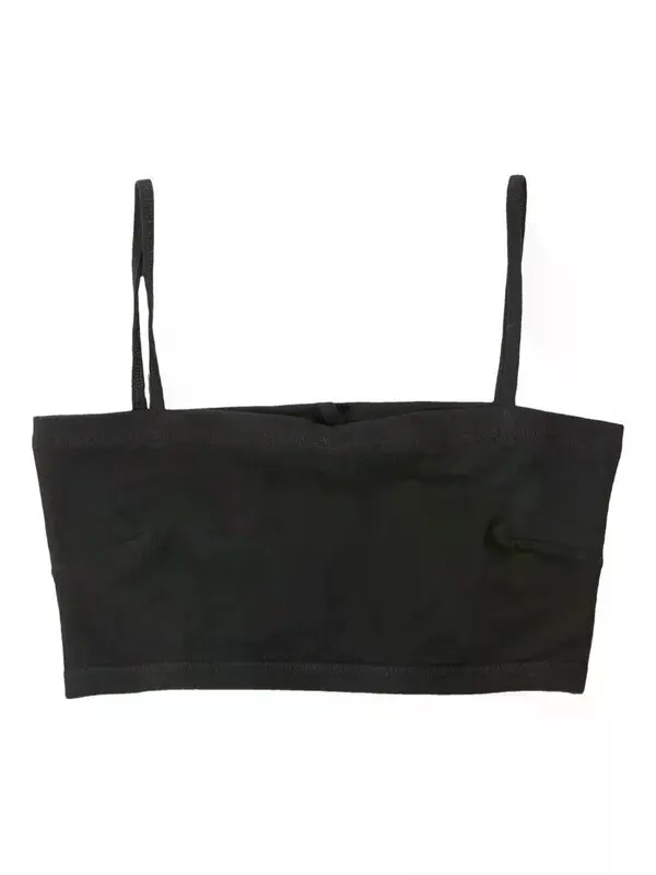 BASERANGE Square-neck Crop Top - Black