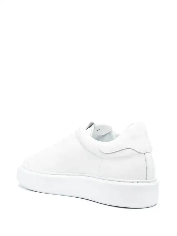 GIULIANO GALIANO Lace-up Calf-leather Sneakers - White