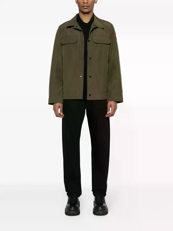 Canada Goose Logo-patch Polo Shirt - Black