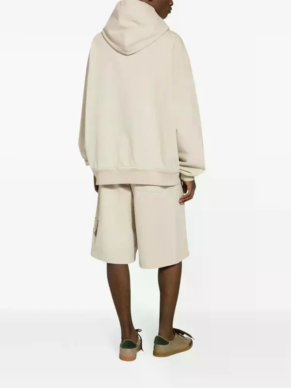 Dolce & Gabbana Logo-embroidered Cotton Track Shorts