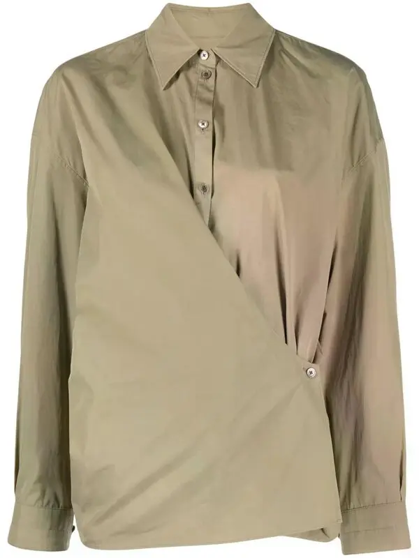 LEMAIRE Twisted Wrap Cotton Shirt