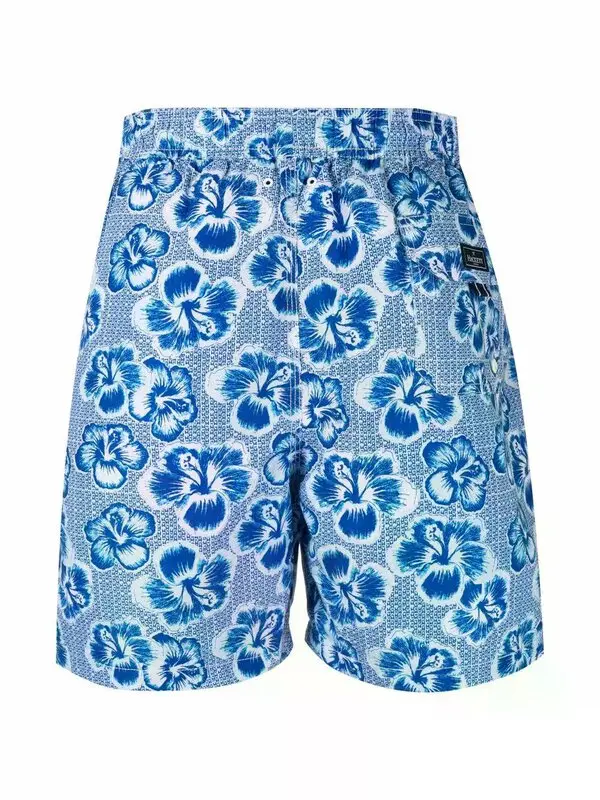 HACKETT Floral-print Drawstring Swim Shorts