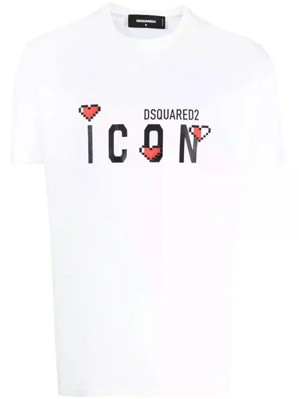 Dsquared2 Icon Logo-print T-shirt - White
