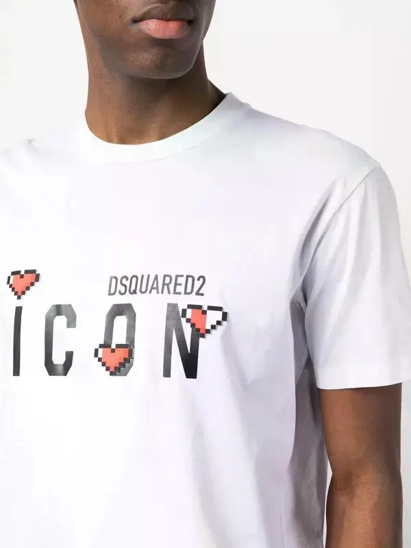 Dsquared2 Icon Logo-print T-shirt - White
