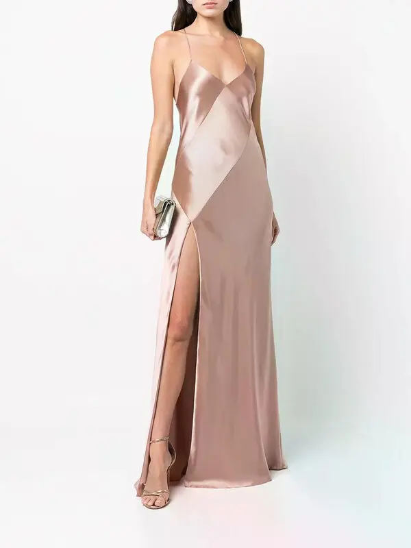 Michelle Mason Open-back Silk Gown