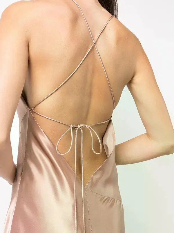 Michelle Mason Open-back Silk Gown
