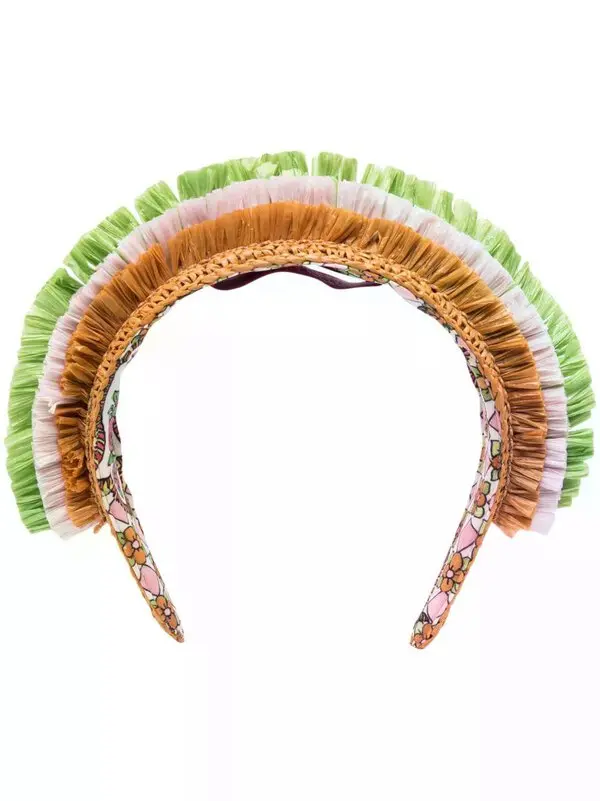 La DoubleJ Halo Raffia Hairband - Neutrals