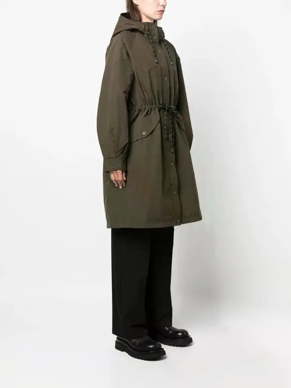Woolrich Long-line Drawstring Parka Coat