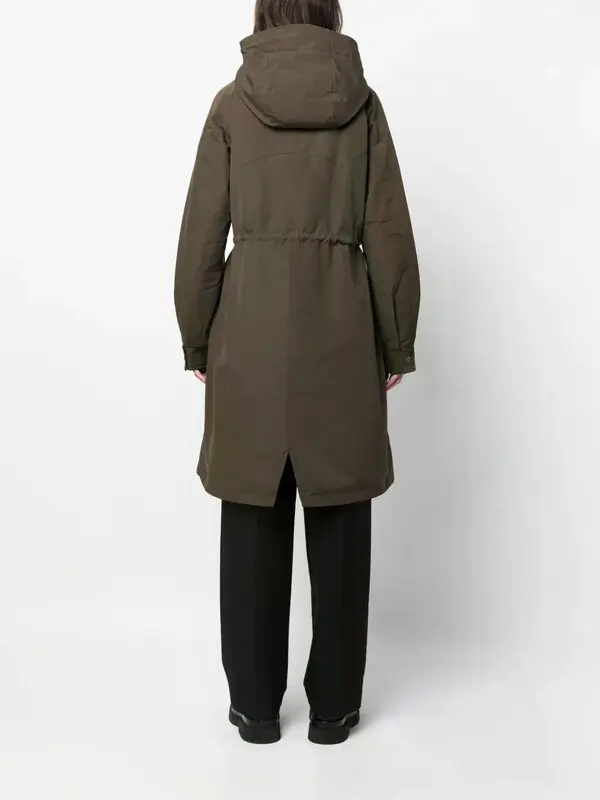 Woolrich Long-line Drawstring Parka Coat