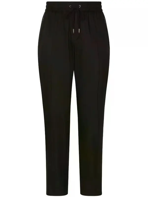 Dolce & Gabbana Logo Plaque Track Pants - Black